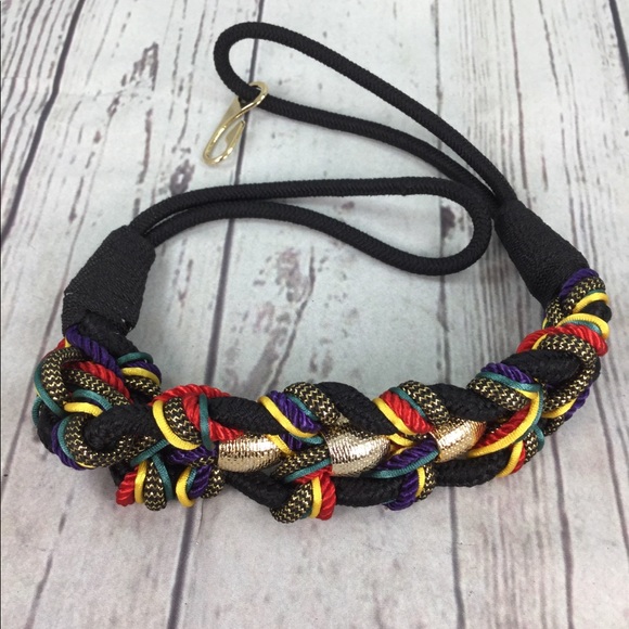 Vintage | Accessories | Vintage Braided Colorful Belt Small | Poshmark